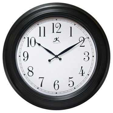 Free Shipping! Infinity Instruments Classic Black 24 in. Wall Clock ...