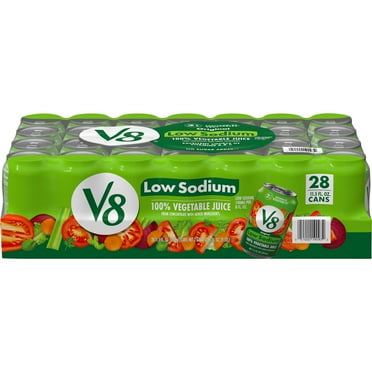 V8 Low Sodium Original 100% Vegetable Juice, 64 fl oz Bottle - Walmart.com