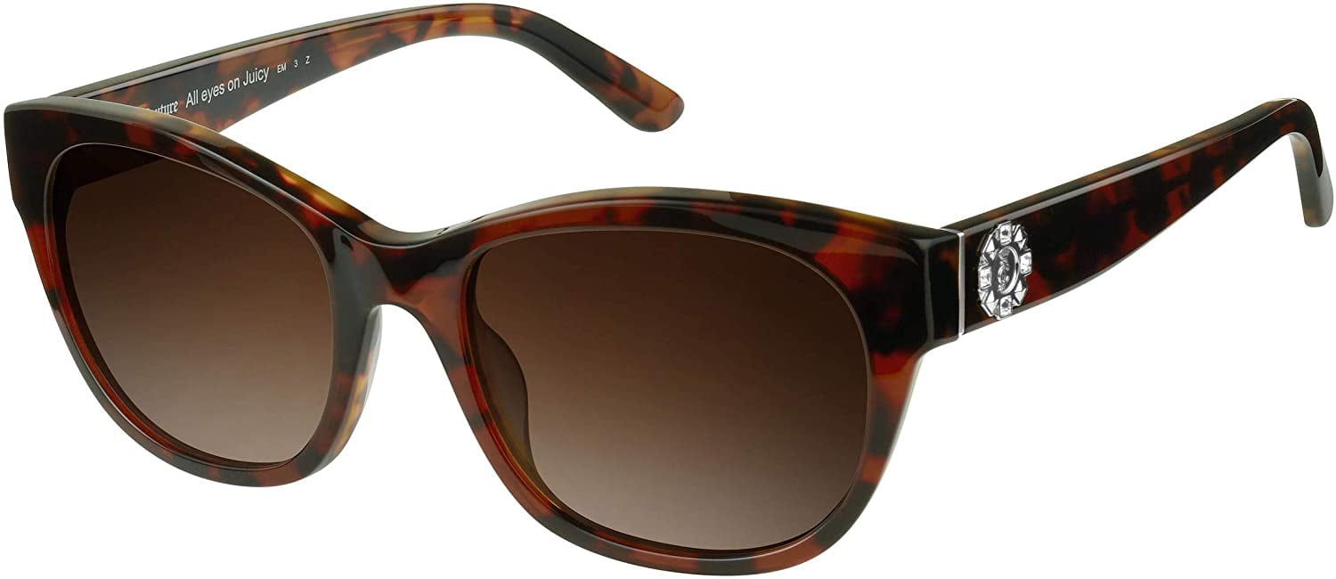 Juicy Couture Polarized Women Sunglasses Ju587s 0wr9 Round Cat Eye