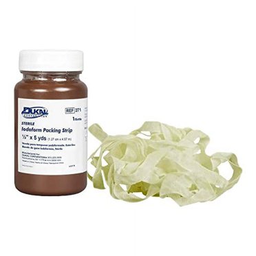 Medline CURAD Sterile Iodoform Packing Strips 1/4"x 5 Yd, NON256145H (2 ...