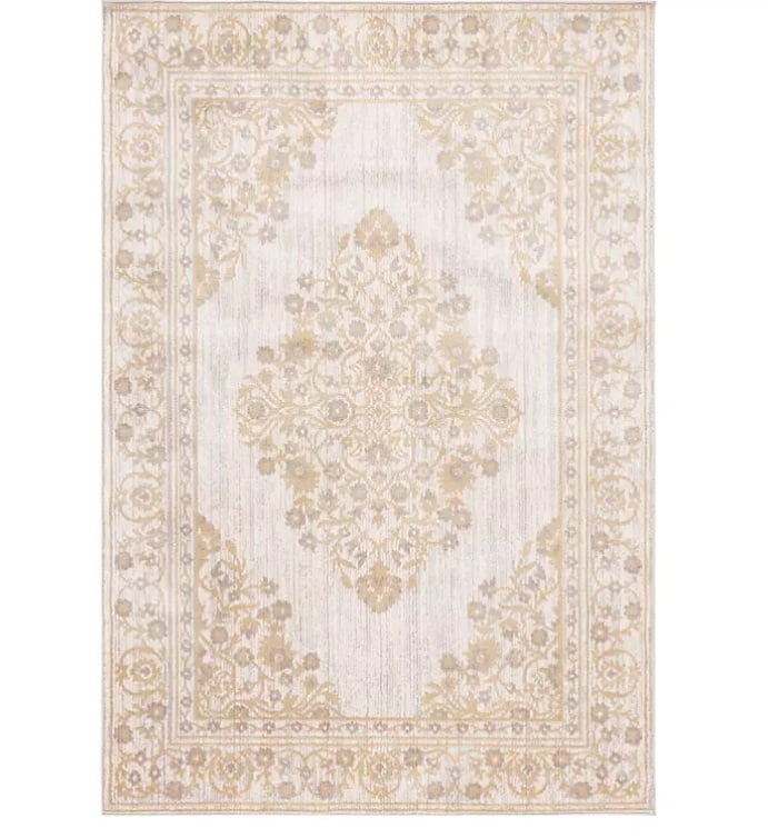 Martha Stewart 5'3" x 7'7"Haven Area Rug Gold/Ivory - Walmart.com