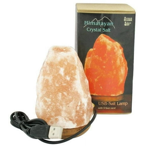 Himalayan Shop LED Color Changing Salt Lamp with USB Cord, White ...