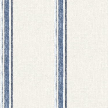 Chesapeake Spinney Blue Toile Prepasted High Performance Wallpaper, 20. ...
