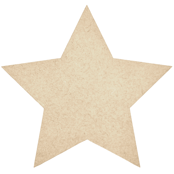 Krafty Supply Wood Stars, 1/4" Thick MDF, Bulk Set of 10 Wood Stars ...
