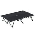 Outsunny 2 Person Comfortable Foldable Lightweight Camping Sleeping Cot ...