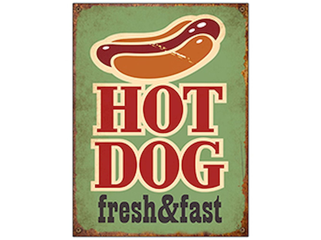"Hot Dog " Wooden Sign - Walmart.com
