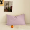 Ihhxva Washed Cotton Solid Color Pillowcase, Soft Linen Texture ...