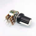 FABLE- 10 Units 50K B50K Ohm Linear Taper Rotary Dual Potentiometer Pot ...