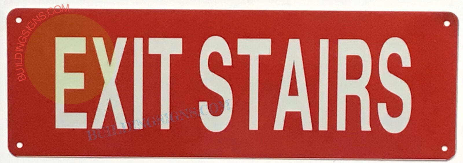 EXIT STAIRS SIGN((4x12,RED,ALUMINUM) -ref19722 - Walmart.com
