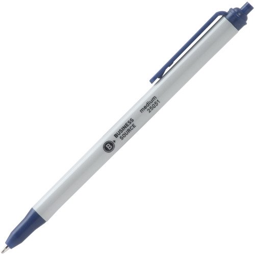 Business Source Retractable Ballpoint Pens Medium Pen Point ...