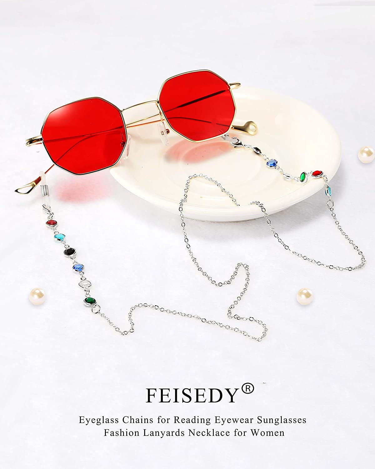 Eyeglasses Lanyards for Women Reading Glasses Fashion Lanyards Necklace ...