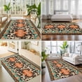 Aztec Style Washable Area Rug 9 x 12 ft Brown Southwestern Leopard ...