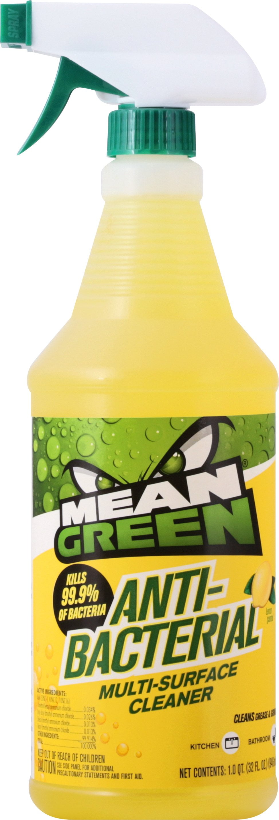Buy CR Brands Mean Green Anti-Bacterial Multi-Surface Cleaner, 32 Fluid ...