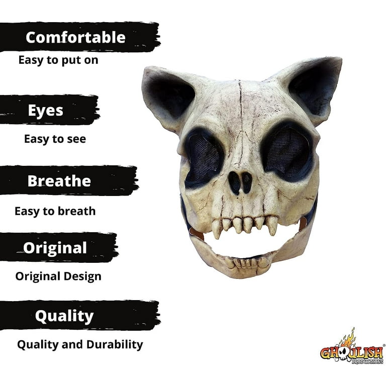 Skulls-Cat Skull Costume Mask, 50% OFF | www.pinnaxis.com