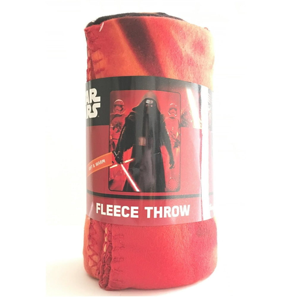 Fleece Throw Star Wars Ep7 Kylo And Troops 45x60 New Blanket 056060