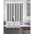 Black Striped Window Privacy Film Modern Farmhouse Stripes Rustic ...
