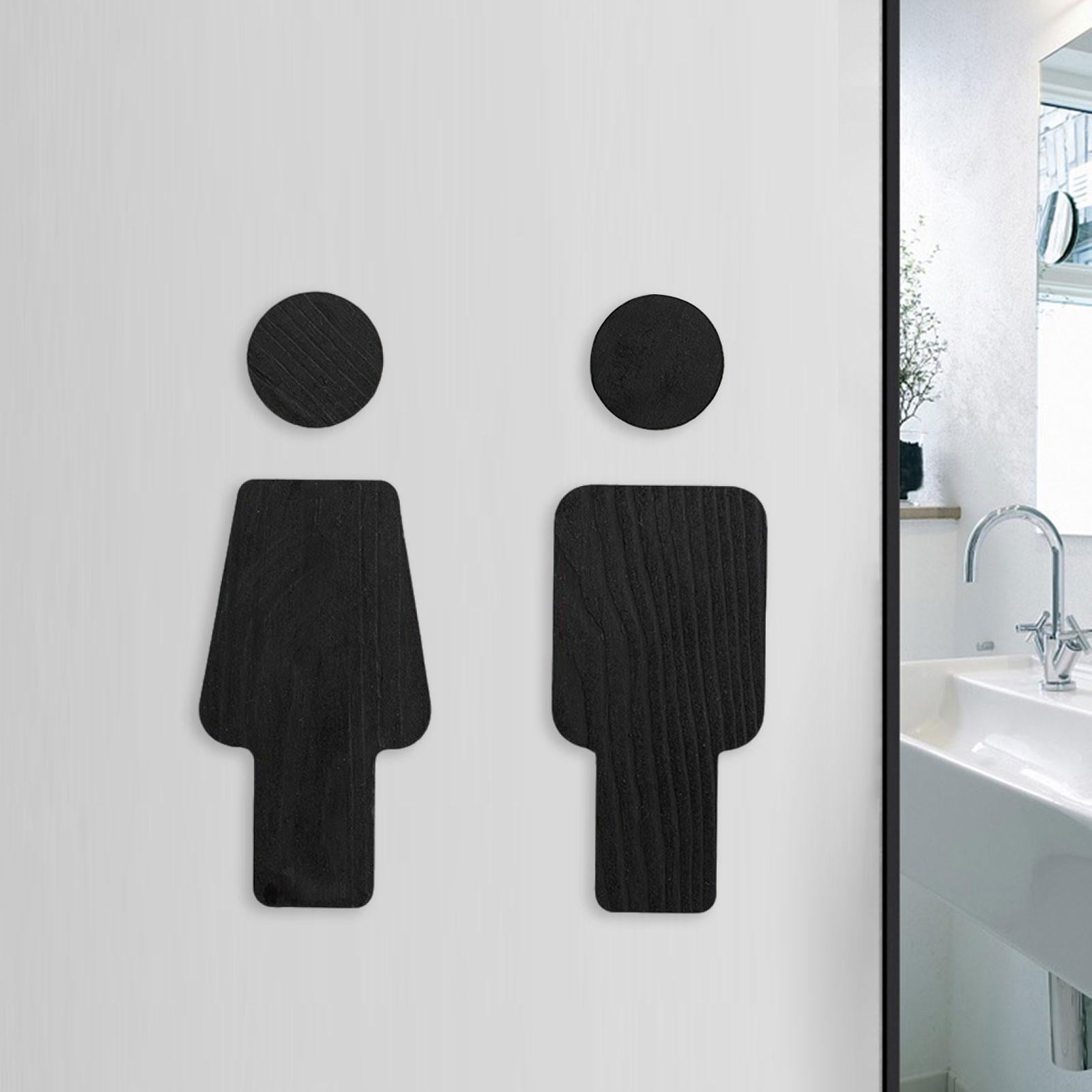 Señales para baños de hombres y mujeres, placas, señales de dirección ...