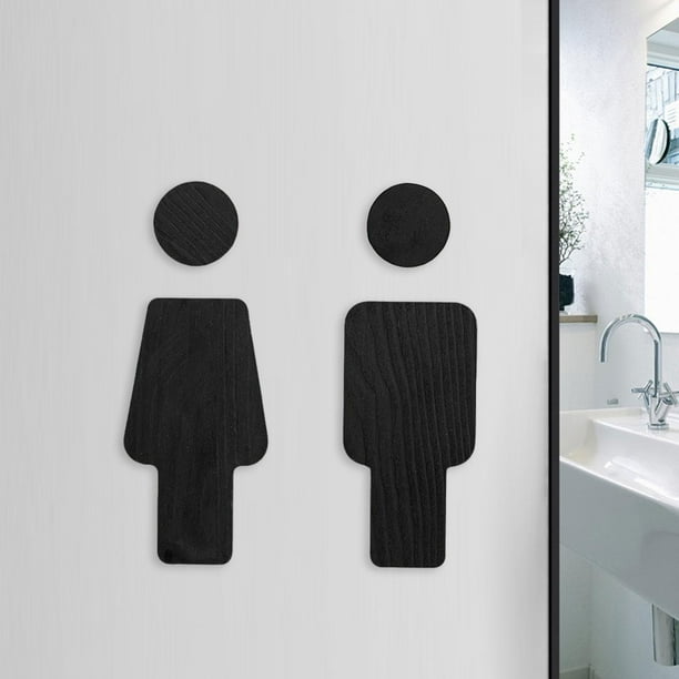 Placas de señalización para baños de hombres y mujeres, letreros de ...