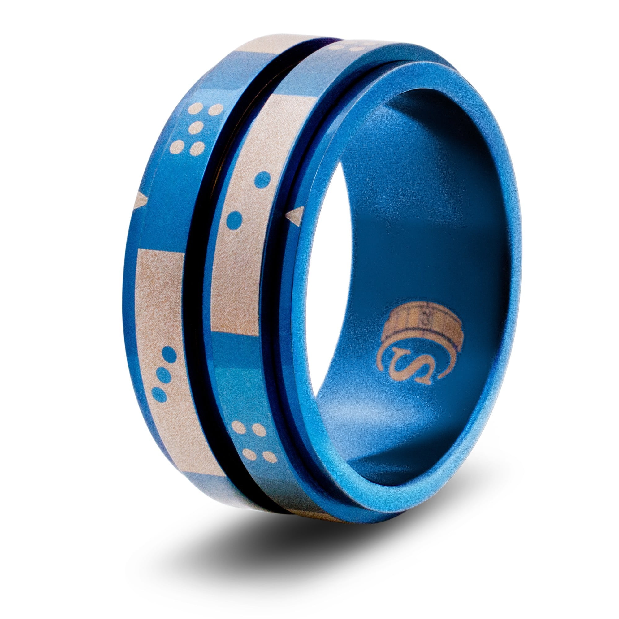 CritSuccess 2d6pips Dice Ring with Double 6 sided Die Spinner with Pips ...