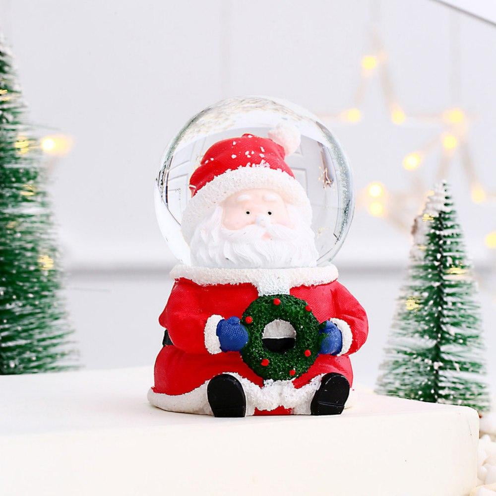 Color Changing Lighted Snow Globe, Christmas Water Swirling Glitter ...