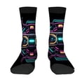 Futuristic Cyberpunk Socks 2 Pairs of Unisex Mixed Color Socks with ...