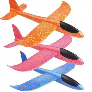 LED Light Airplane,18.90" Large Throwing Foam Plane, Glider Plane ...