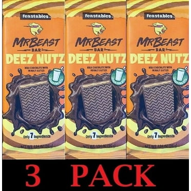 MrBeast Feastables Almond Chocolate Bar with Almond Chunks 2.1 oz 10 ...