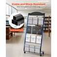 Brochure Display Rack, 4-Tier Magazine Literature Display Stand with ...
