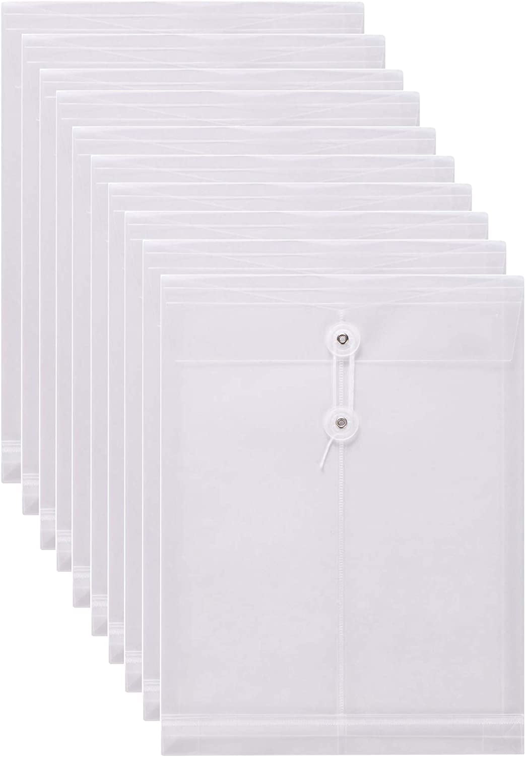 A4Letter Size Clear Poly Envelopes with String Closure Top Opening ...