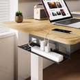 PEGZONE Under Desk Cable Management Tray, 15.7 in Screw-Mount Steel ...