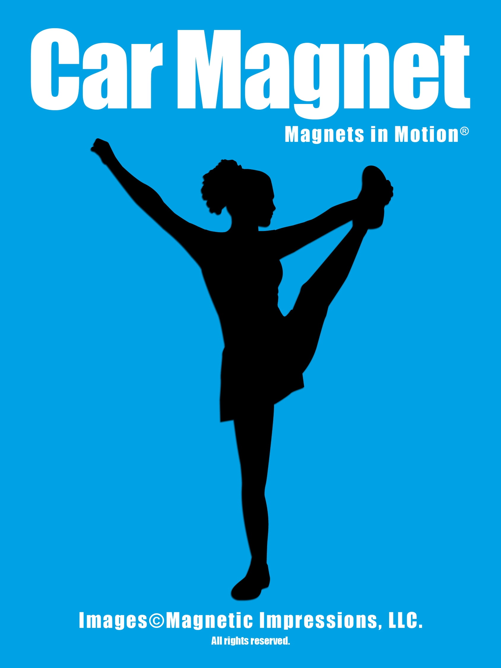 Magnets in Motion Cheerleader Heel Stretch Car Magnet Black - Walmart.com
