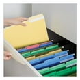 Universal Interior File Folders, 1/3-Cut Tabs, Letter Size, Yellow, 100 ...