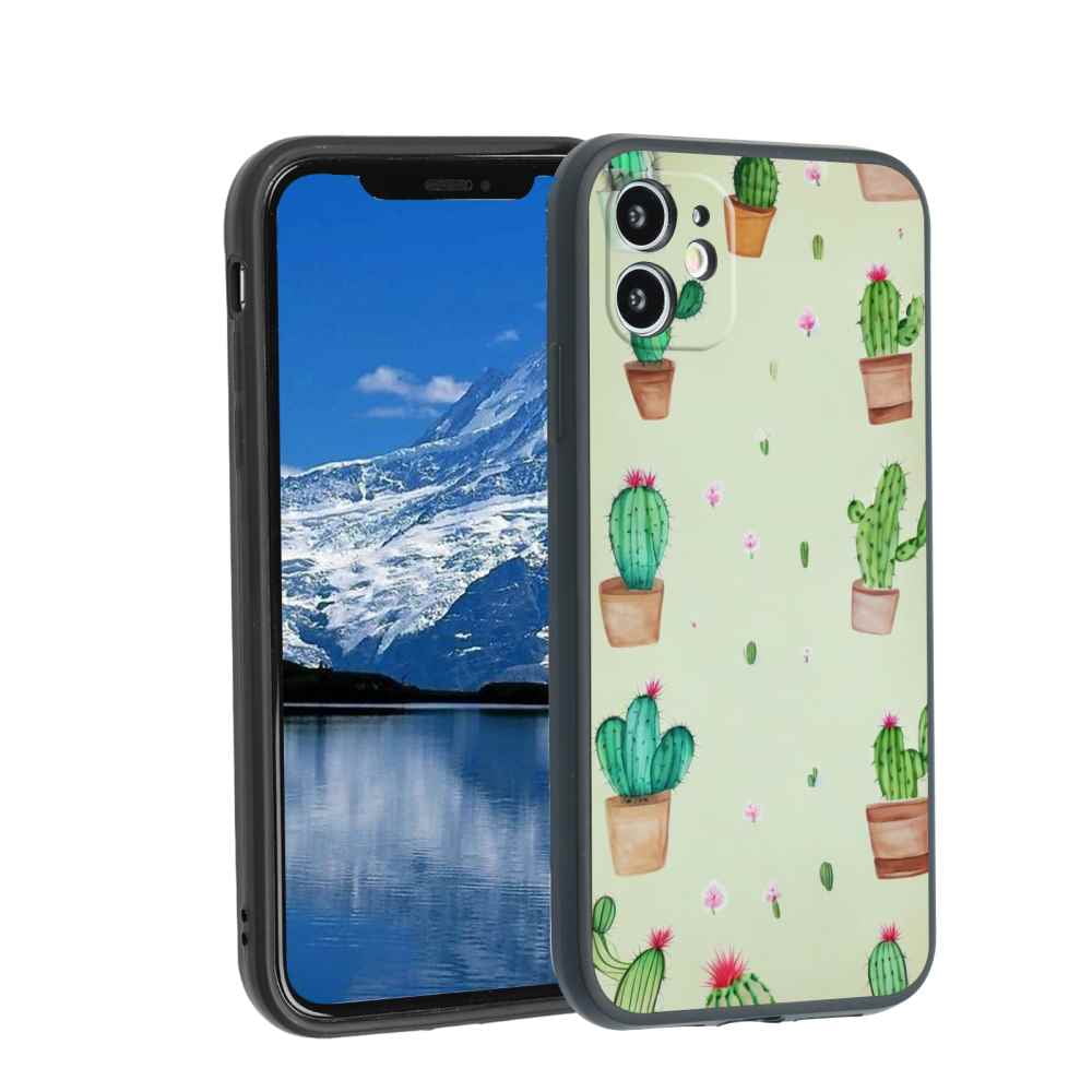 Compatible with iPhone 12 Phone Case, Cactus-80 Case Silicone ...