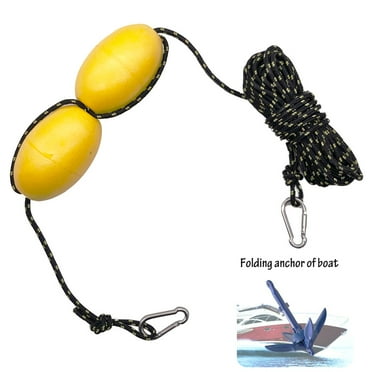 OTVIAP Kayak Drift Anchor Tow Nylon Rope With EVA Buoy Steel Clips ...