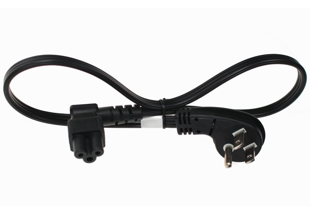 SF Cable Low Profile NEMA 5-15P to C5 Right Angle Power Cord, 2 feet ...