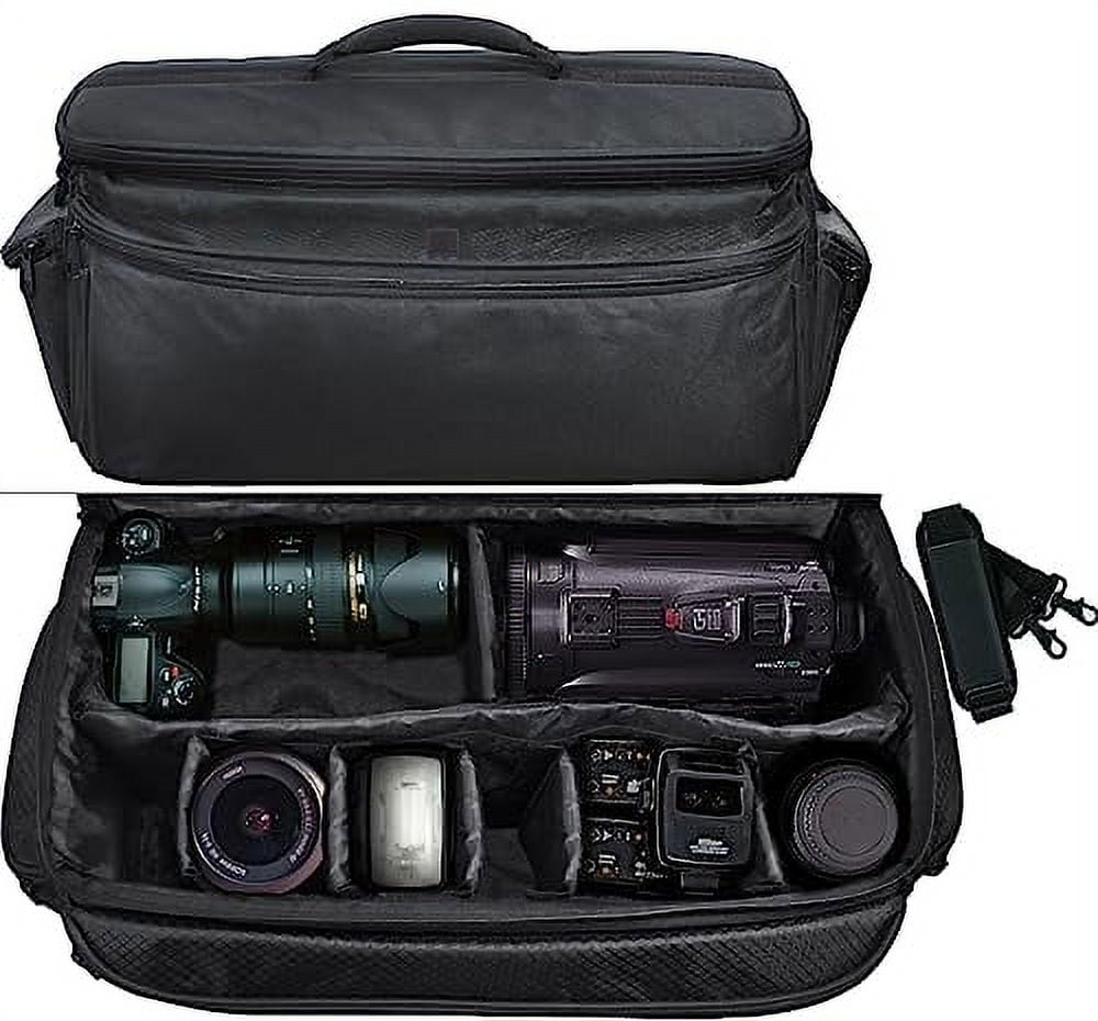 eDealz Extra Large Soft Padded Water Resistant Camcorder Equipment ...