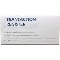 10 Pack Large Print Low Vision Checkbook Transaction Registers, Fits ...