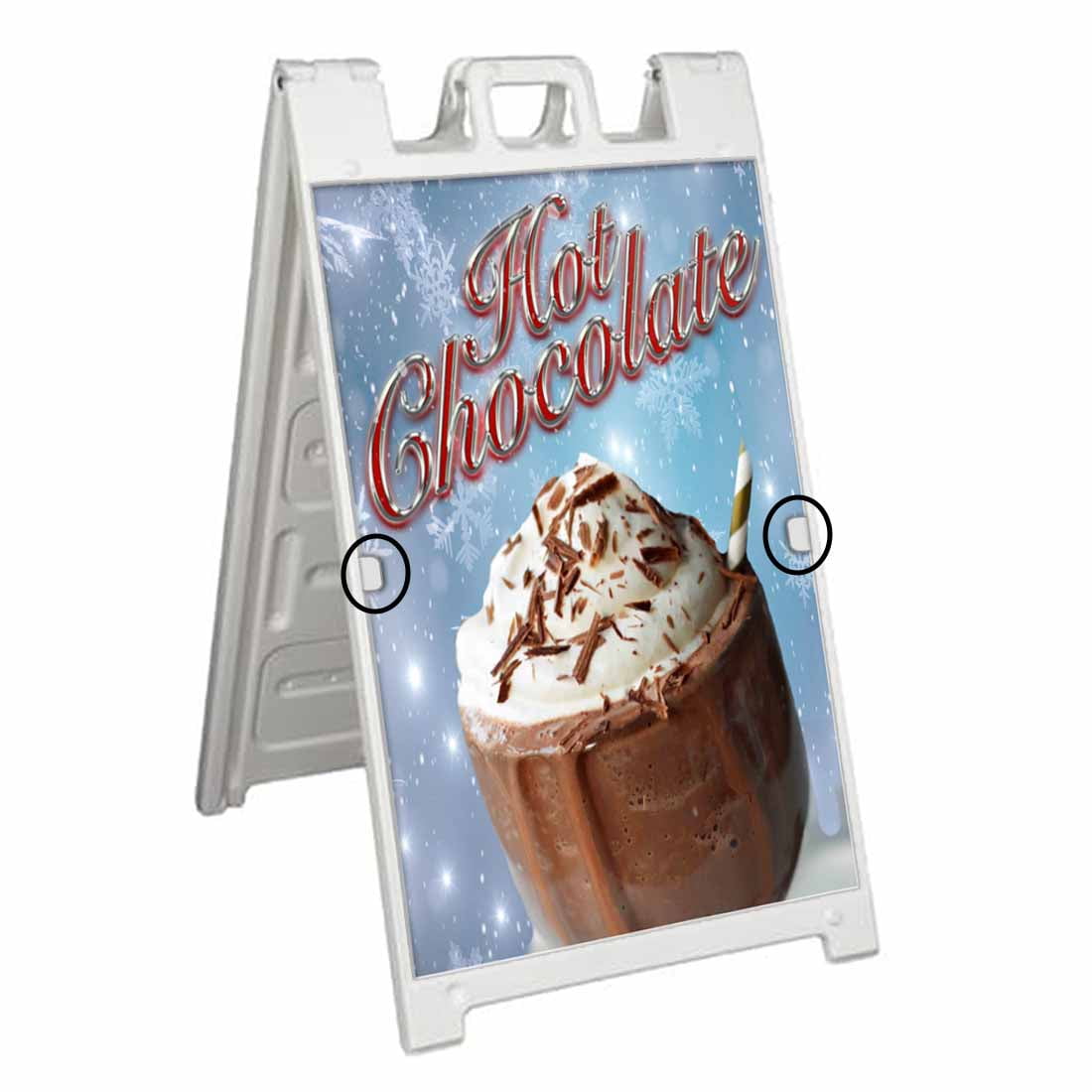 Hot Chocolate (24" X 36") Deluxe A-Frame Signicade, Includes 2 ...