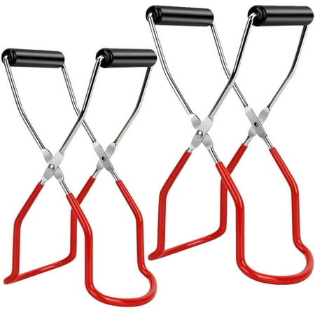 Canning Jar Lifter Tongs, 2 Pack Stainless Steel Mason Jar Lifter with ...