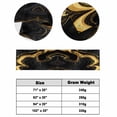 Black Gold Bed Runner Scarf, Marble Luxury Abstract Abstract Fluid ...