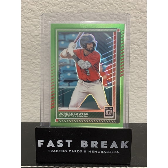 2025 Donruss Jordan Lawlar #70 Lime Green Short Print Parallel/Variety ...