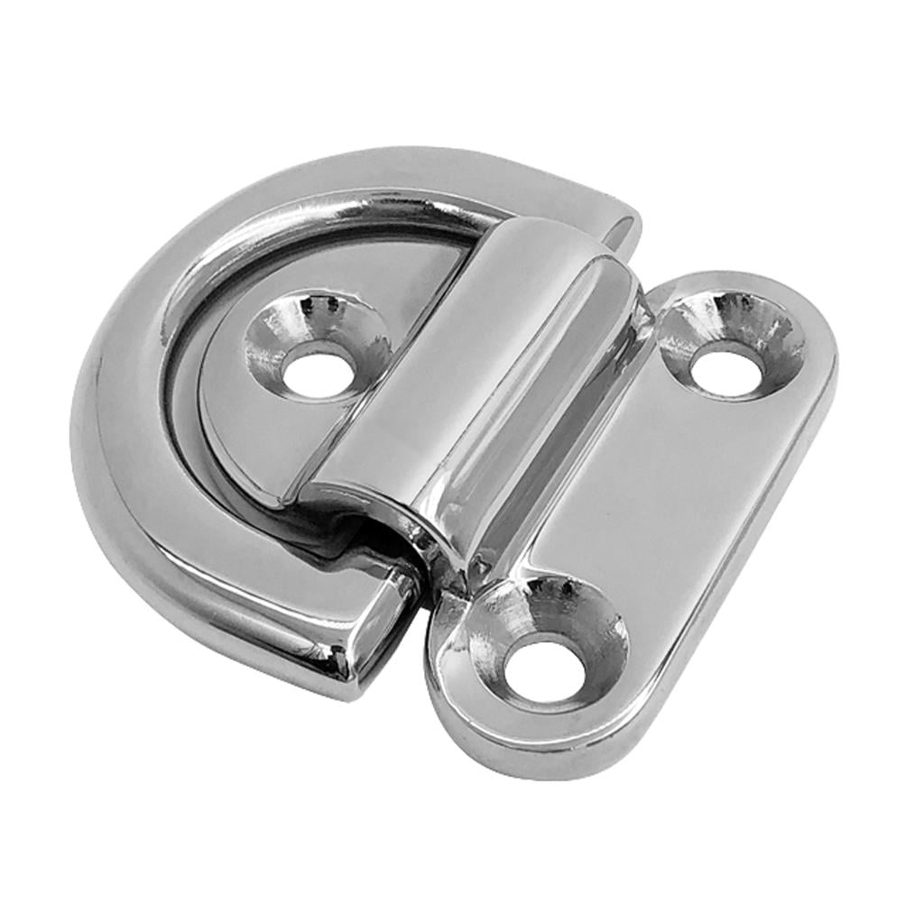 Heavy Duty 316 Stainless Steel Small Folding Pad Eye Deck Lashing ...