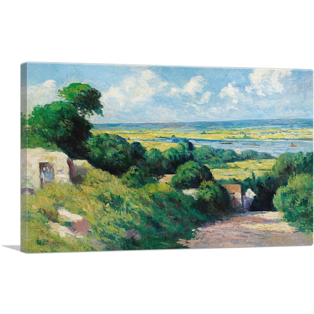 ARTCANVAS The Seine View Of The Heights Of Mericourt Canvas Art Print ...