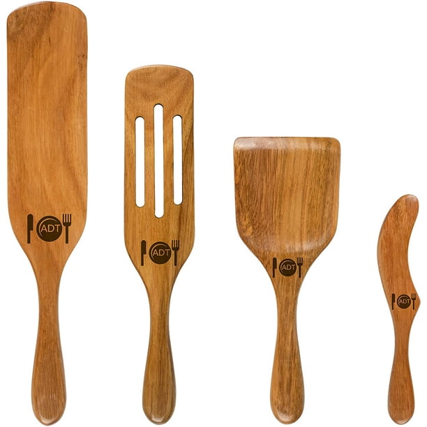 Spurtles Kitchen Tools As Seen On Tv Acacia,4-Piece Acacia Wood Spurtle ...
