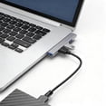 4-Port Aluminum Hub Space-Saving Right Angled Design Enhanced Heat ...