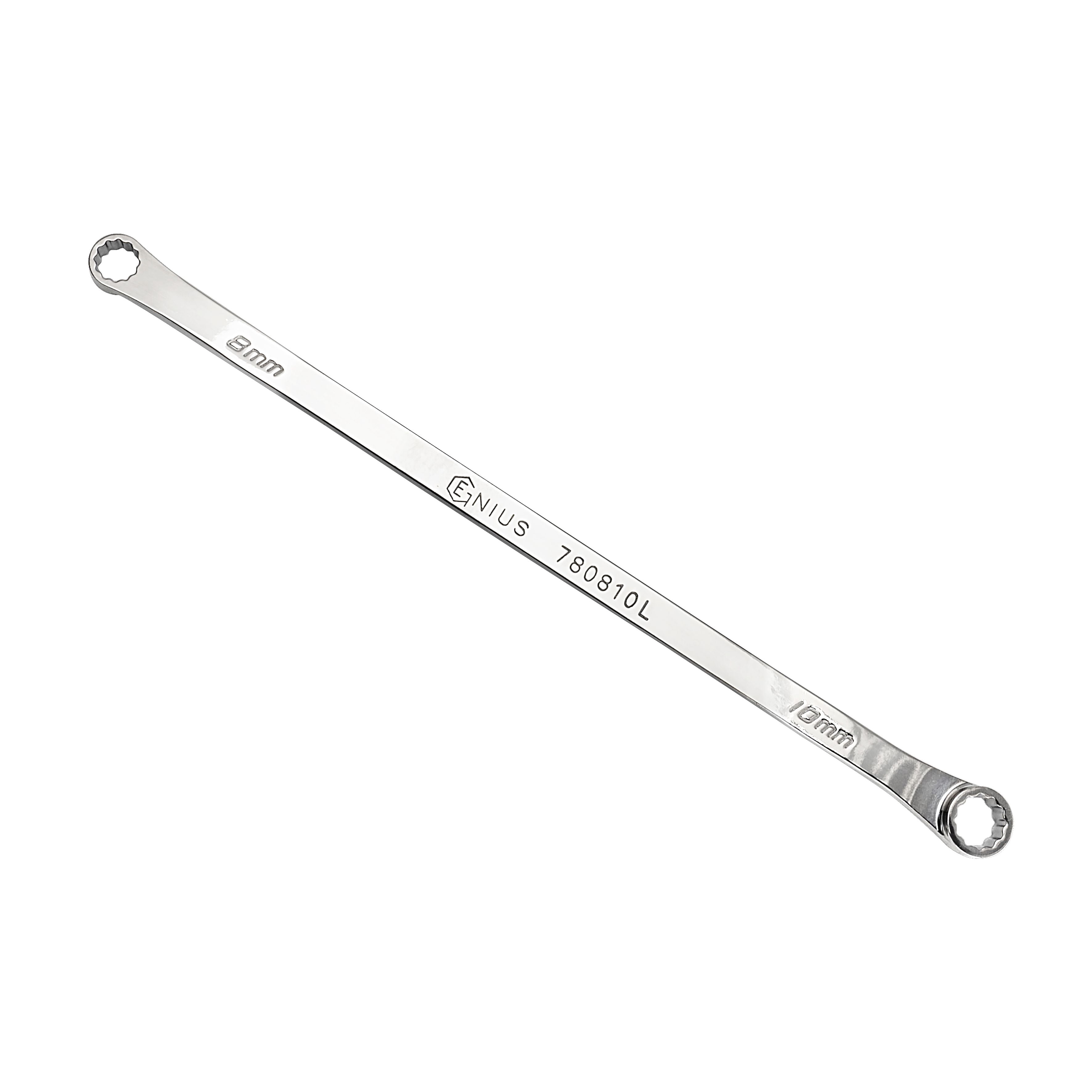 Genius Tools 8 x 10mm Extra Long Box End Wrench, 235mmL - 780810L ...