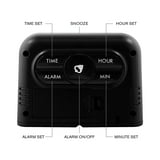 Sharp Digital Alarm Clock with 2 FastCharge USB ports, SPC189 - Walmart.com