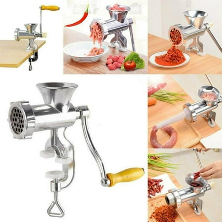 Manual Metal Meat Grinder Sausage Maker Kebbe Machine with Aluminum ...