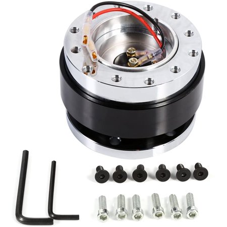 Car Steering Hub Adapter, Universal 6 Hole Bolt Bolt Quick Flywheel Hub ...