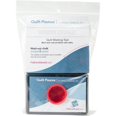 Hancy Ultimate Quilt Pounce Pad W/Chalk Powder-2oz White - Walmart.com
